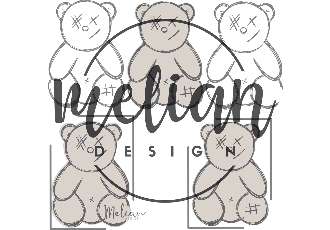 Plotterdateien Teddy DXF, SVG – MelianDesign